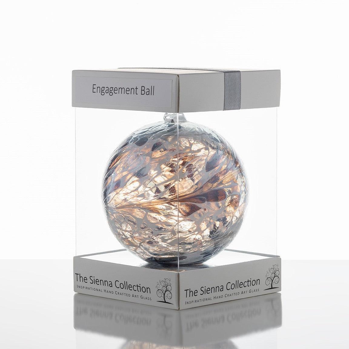 Engagement Gift Friendship Ball - Pastel Silver – Aspire Art Glass