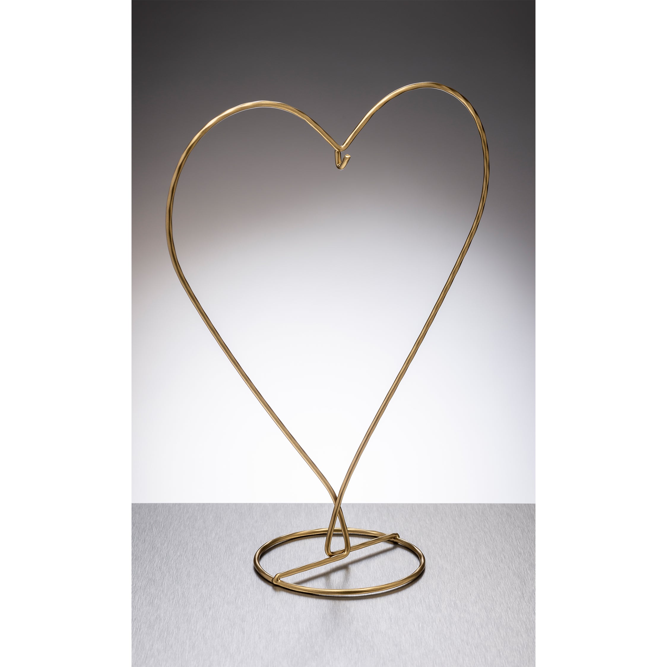 Heart Shaped Metal Ornament Stand - Gold for Your Decor – Aspire Art Glass